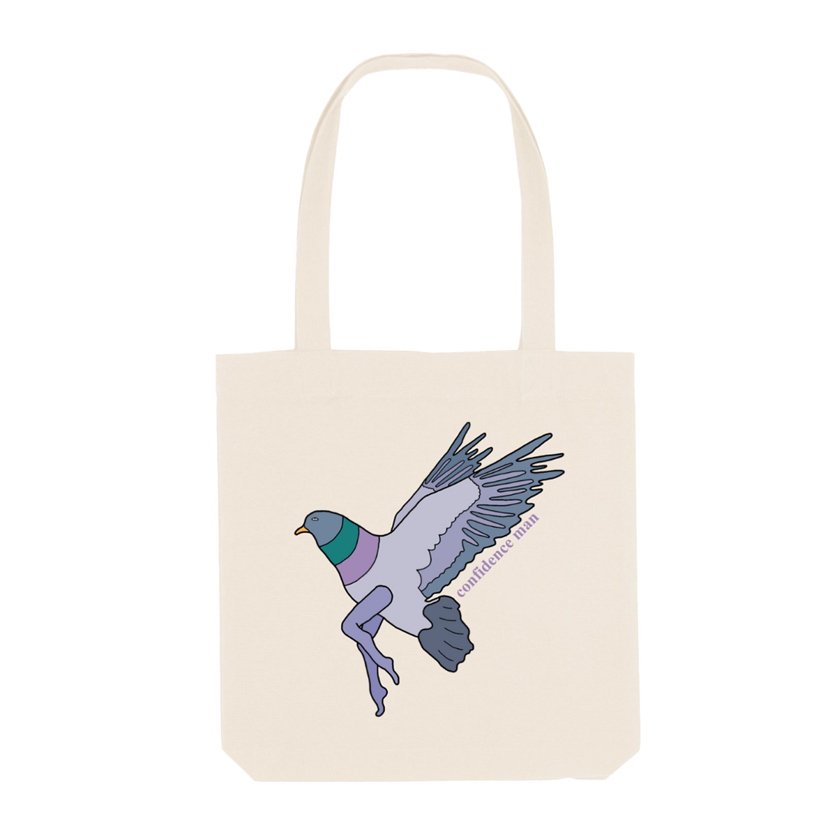 3AM (LA LA LA) Chris (simpsons artist) Pigeon Tote Bag - Confidence Man